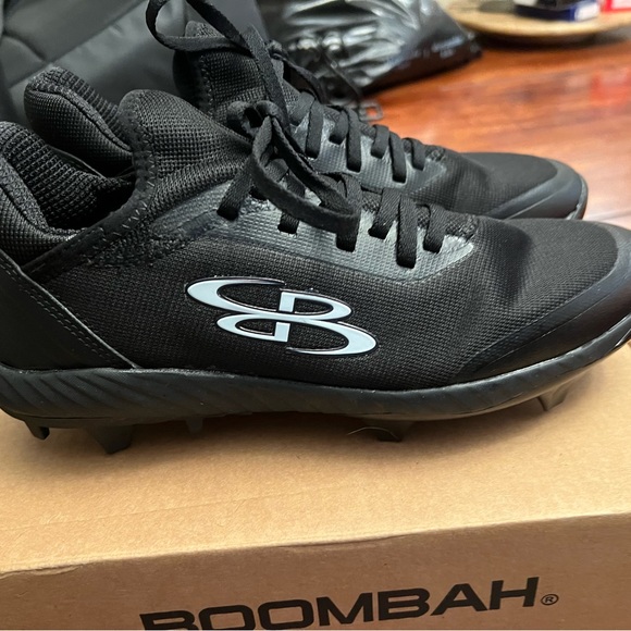 Boombah | Shoes | New In Box Boombah All Black Size 8 Mens Baseball ...